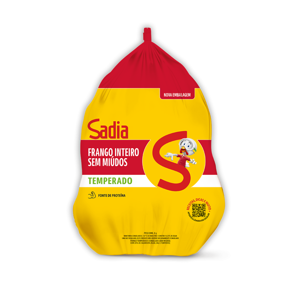 Sadia - Frango Inteiro sem Miúdos Temperado