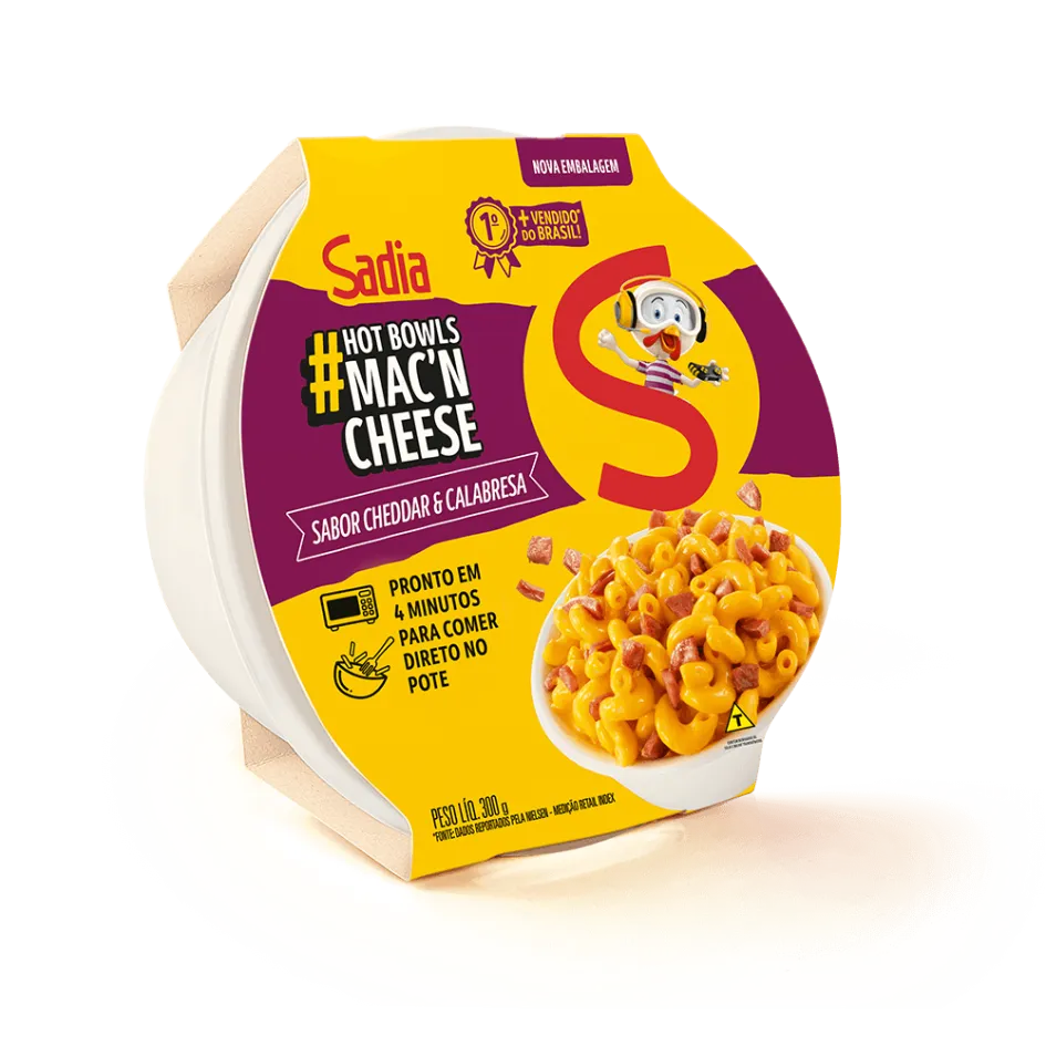 Sadia - Mac'n' Cheese sabor Cheddar e Calabresa 300g