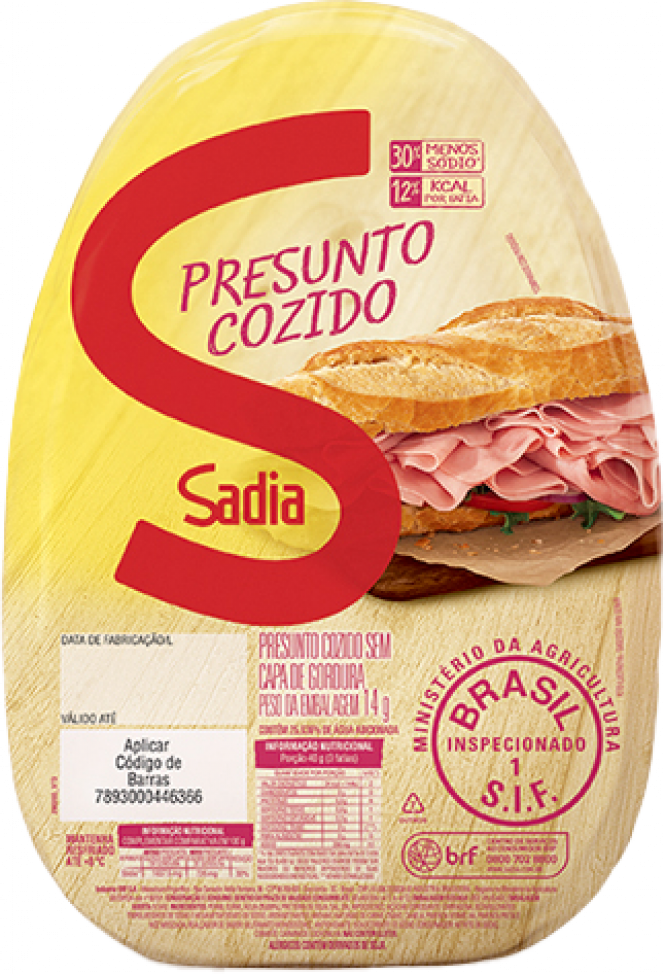 Sadia - Presunto Cozido sem Capa de Gordura