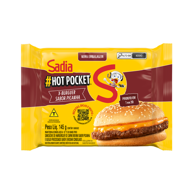 Sadia - Hot Pocket X-Burguer sabor Picanha