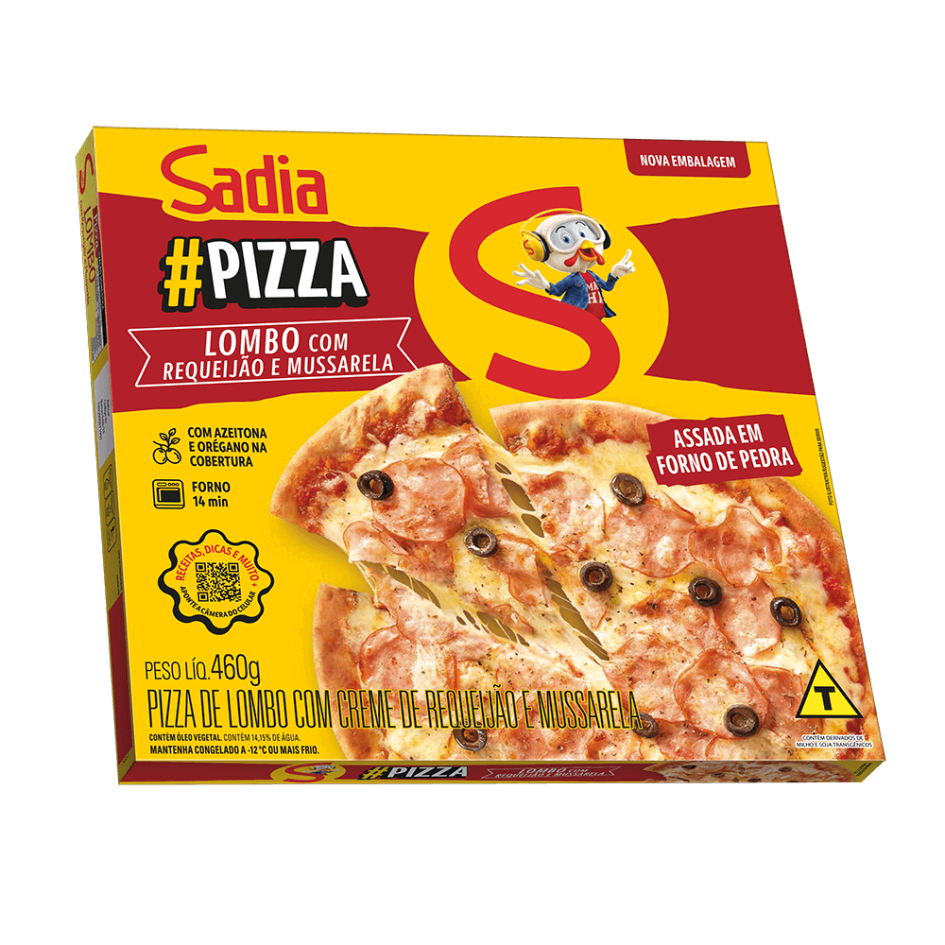 Sadia - Pizza Lombo com requeijão e Mussarela 460g