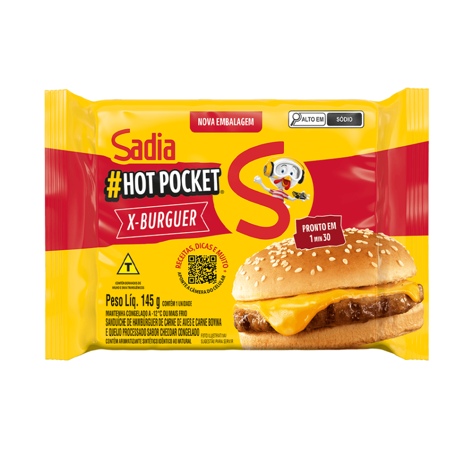 Sadia - Hot Pocket X-Burguer 145g