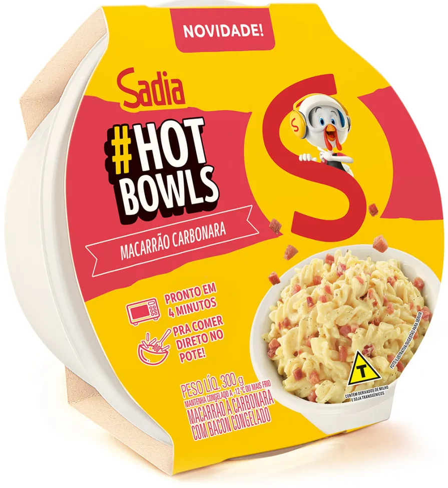Sadia - Hot Bowls Sadia Macarrão Carbonara
